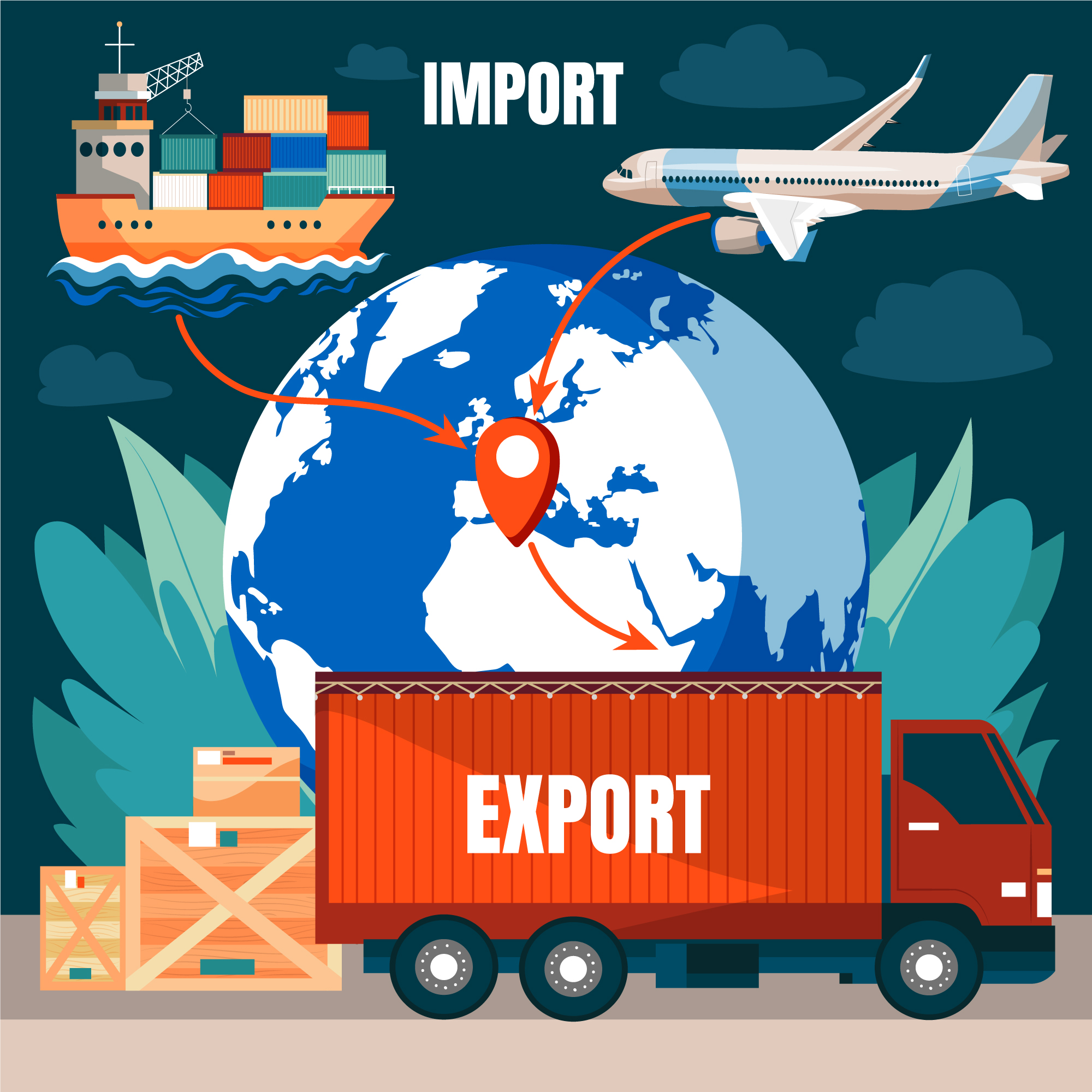 Air Service with a Focus on Import and Export Clearance
